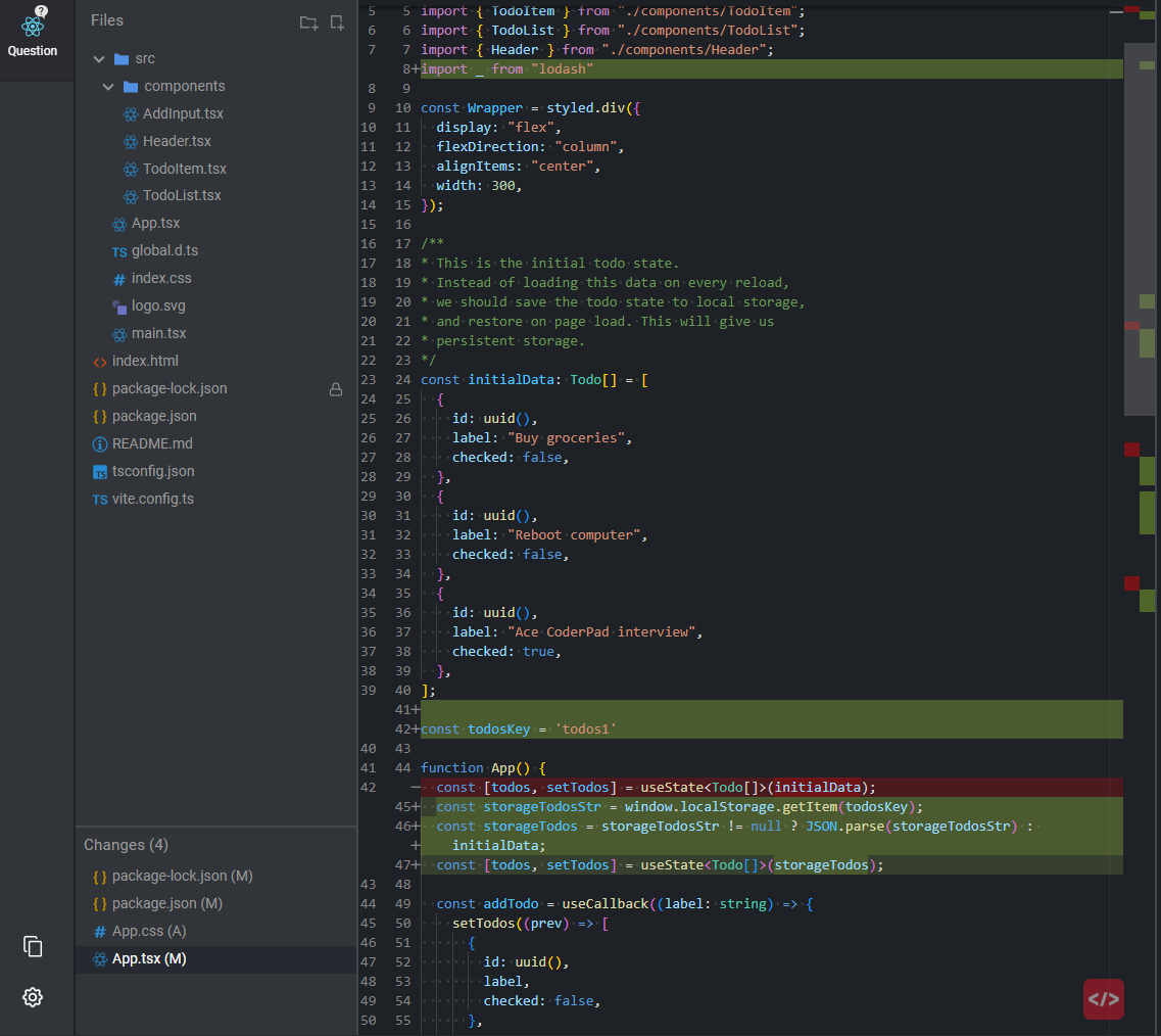 Using pad features - CoderPad Interview Docs
