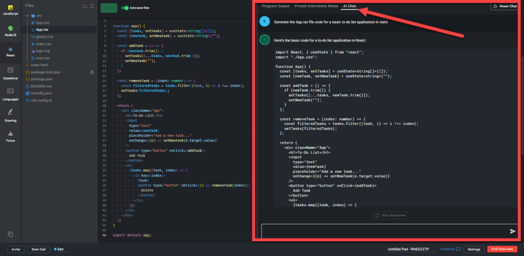 Chatgpt Integration Coderpad Interview Docs