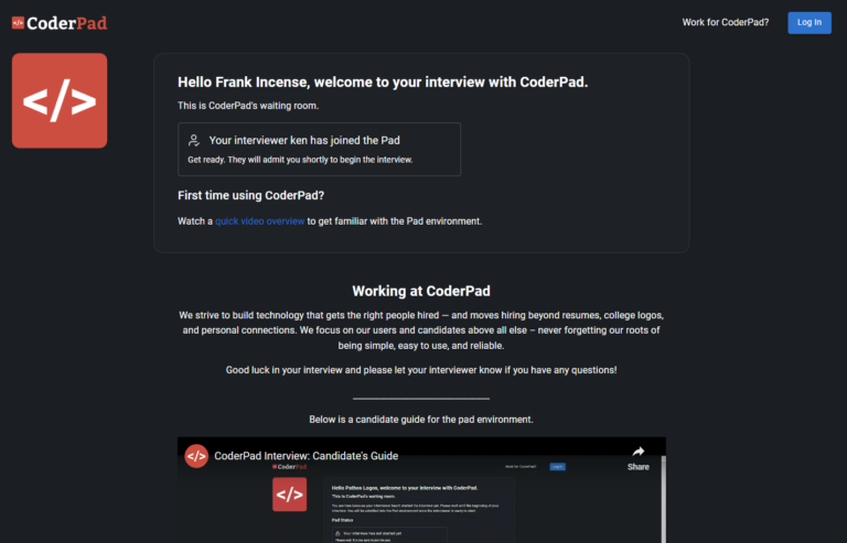 Interview Preparation Guide Coderpad Interview Docs
